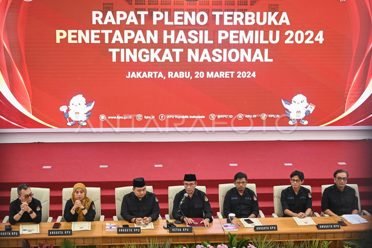 Penetapan Hasil Pemilu 2024 | ANTARA Foto