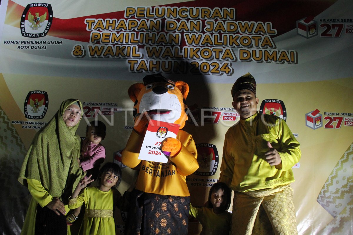 Maskot Pilkada Kota Dumai 2024 | ANTARA Foto