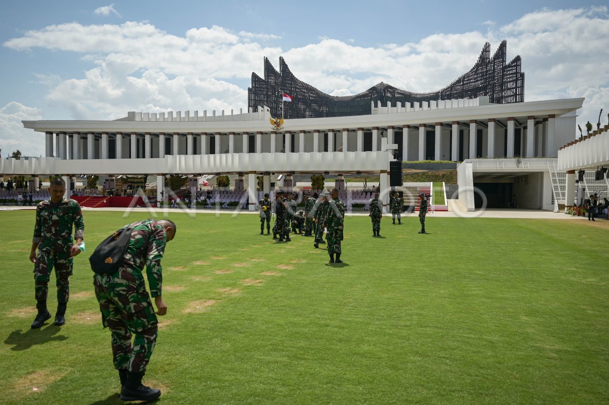 Jelang upacara HUT ke-79 RI di IKN | ANTARA Foto