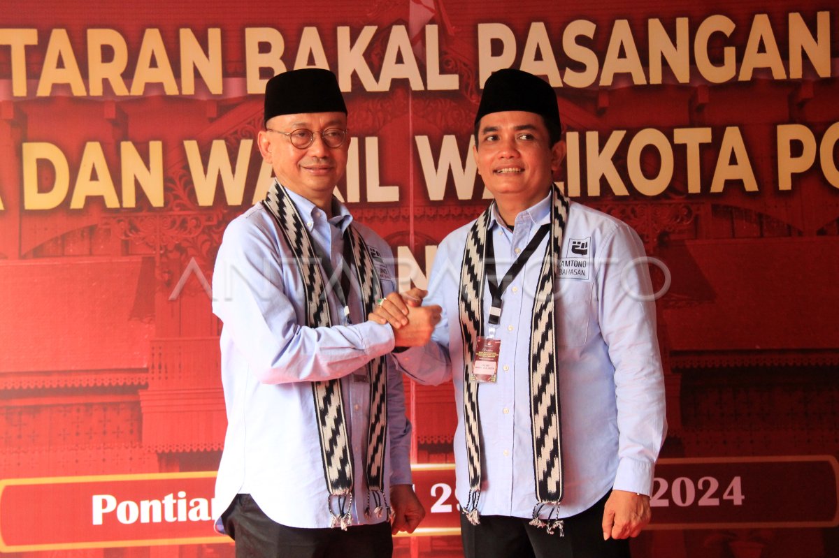 Pendaftaran bakal pasangan calon wali kota Pontianak | ANTARA Foto