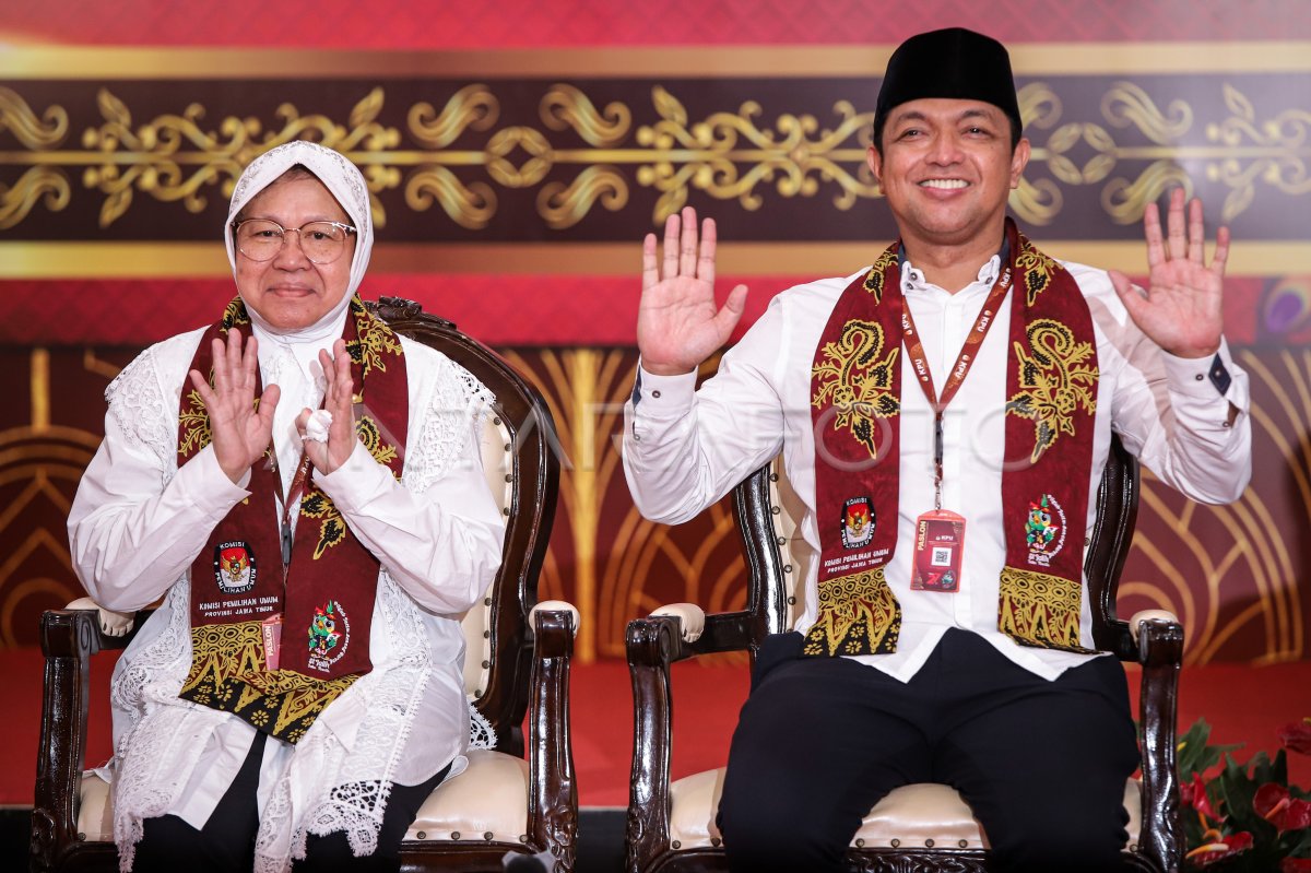 Risma-Gus Han daftar Pilgub Jawa Timur | ANTARA Foto Risma-Gus Han daftar Pilgub Jawa Timur | ANTARA Foto