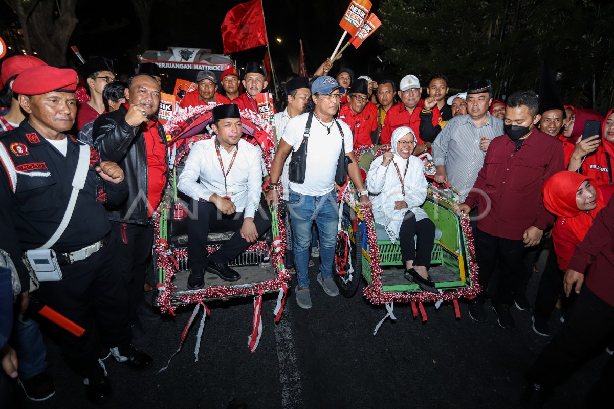 Risma-Gus Han daftar Pilgub Jawa Timur | ANTARA Foto Risma-Gus Han daftar Pilgub Jawa Timur | ANTARA Foto