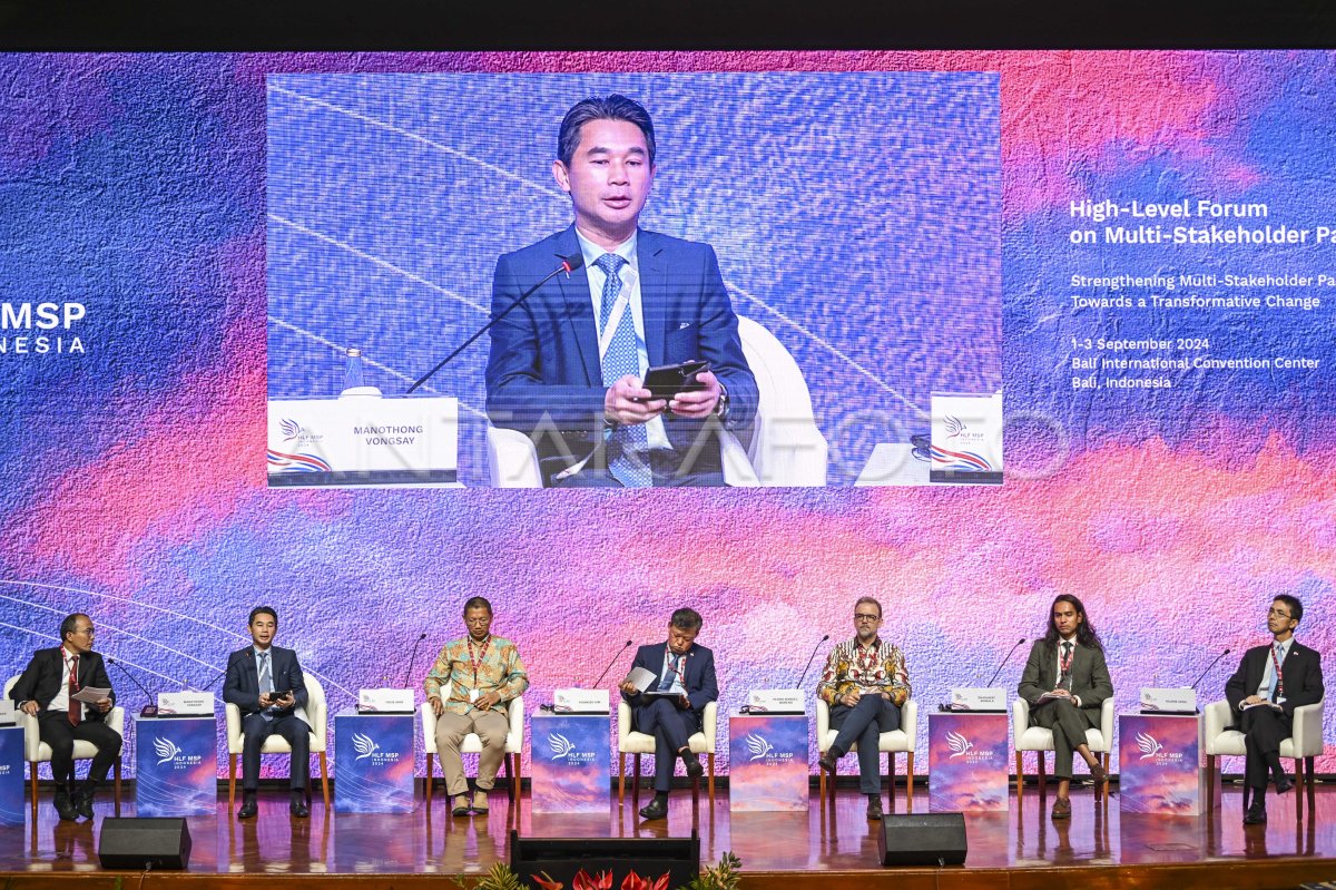 Diskusi panel tematik I ekonomi berkelanjutan HLF MSP 2024 | ANTARA Foto