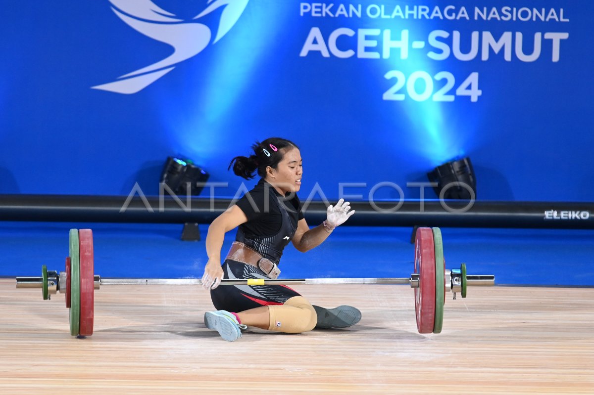 Pon Xxi Aceh Sumut Angkat Besi Kelas 45 Kg Putri Antara Foto