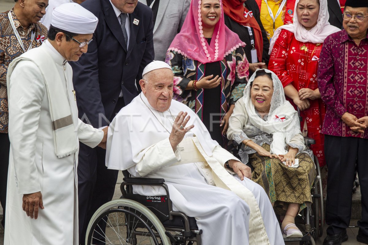 Paus Fransiskus kunjungi Masjid Istiqlal | ANTARA Foto
