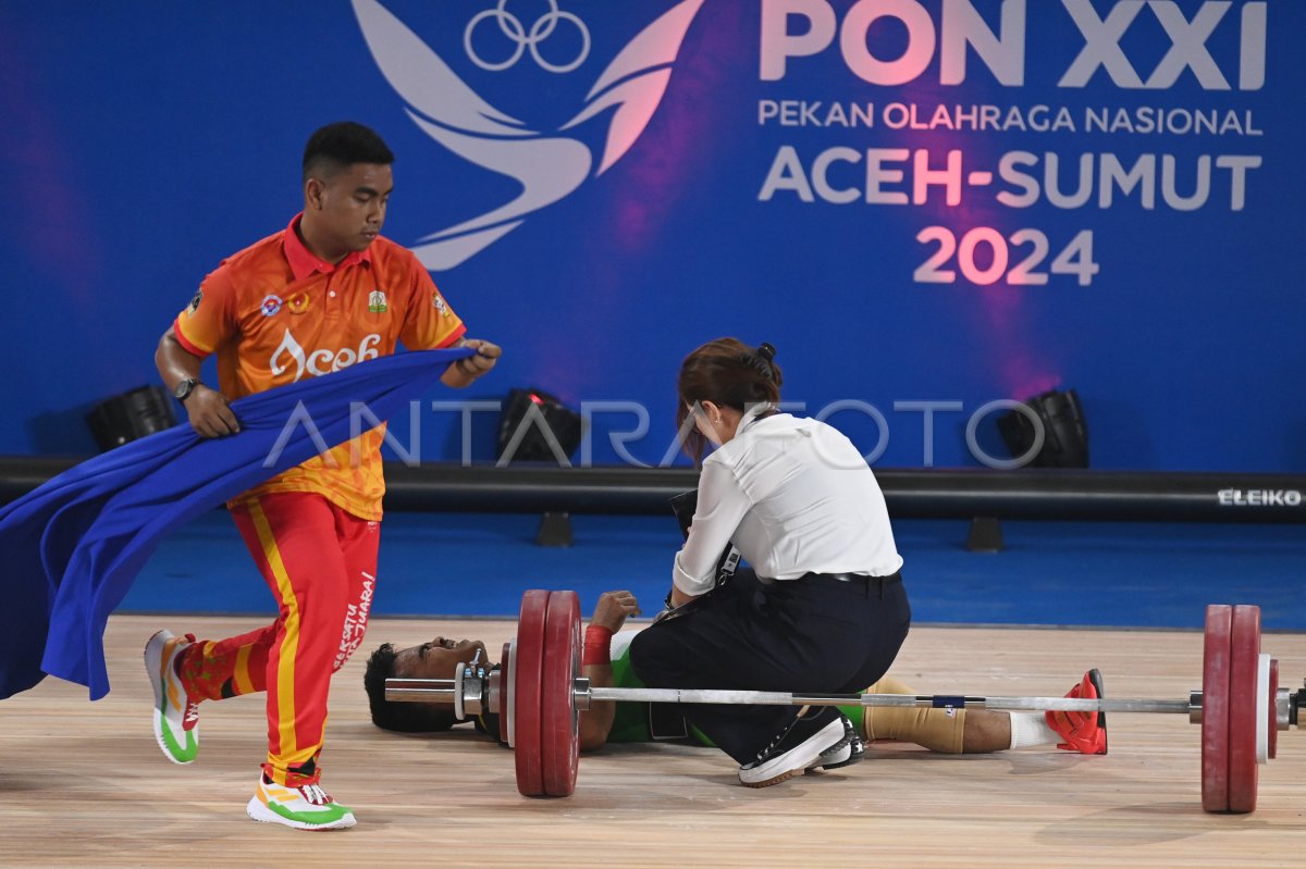PON XXI Aceh-Sumut : Angkat besi kelas 67 kg putra | ANTARA Foto