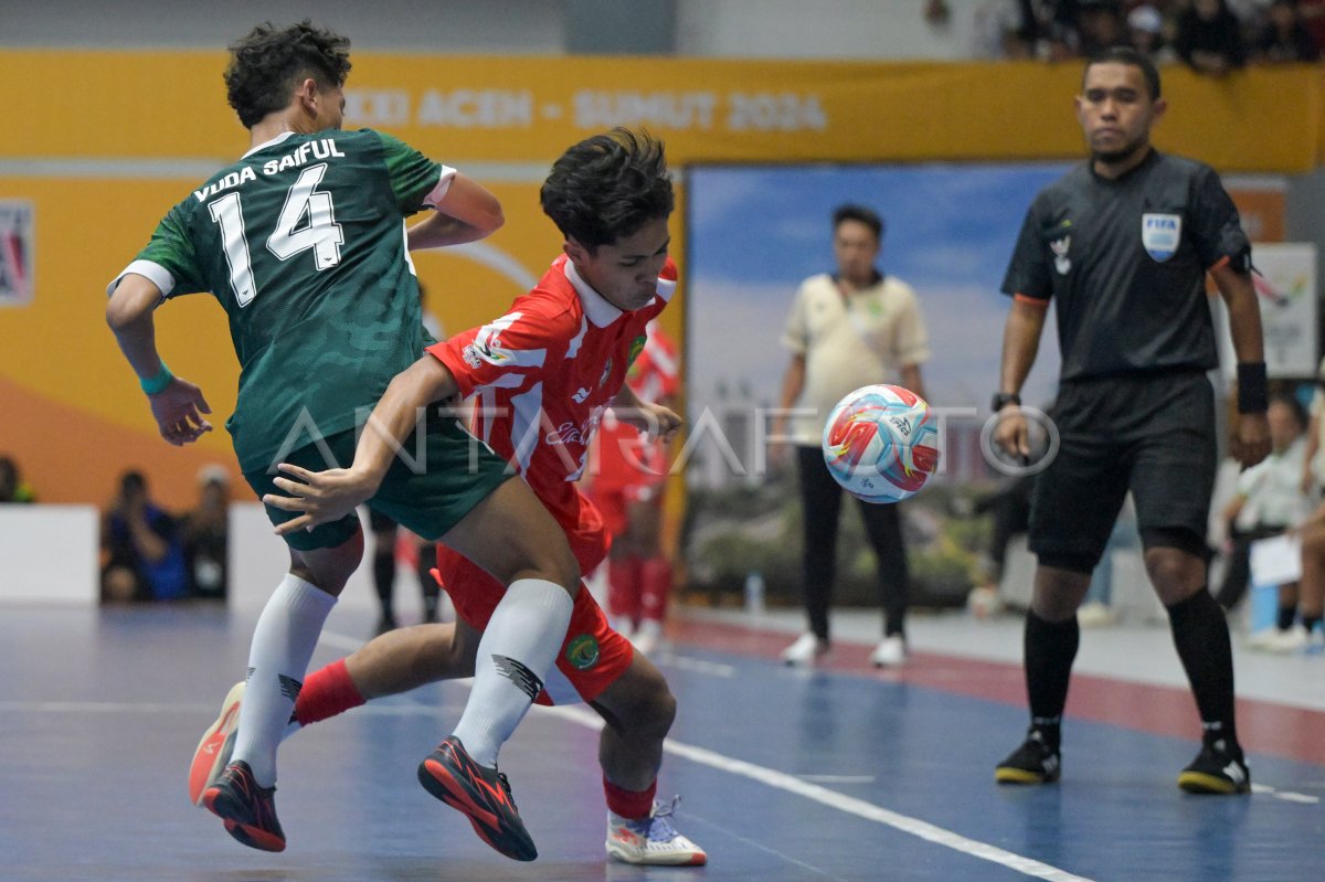 PON XXI Aceh-Sumut: Futsal putra Kaltim raih medali emas | ANTARA Foto