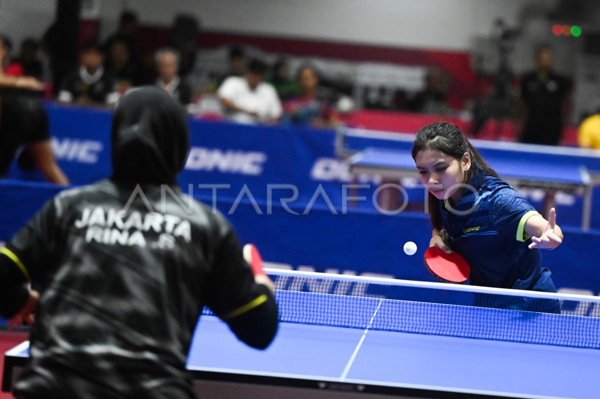 PON XXI Aceh-Sumut: Perempat final tenis meja beregu putri | ANTARA Foto