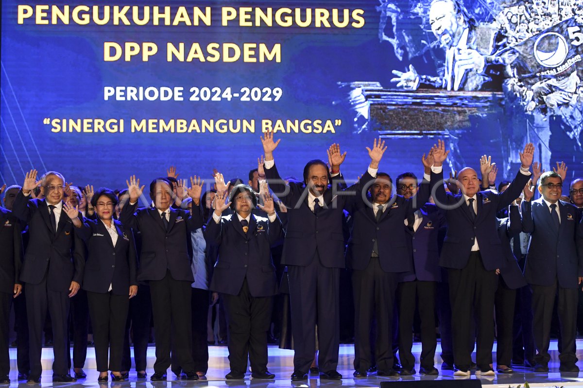 Pengumuman susunan pengurus DPP Partai Nasdem | ANTARA Foto Pengumuman susunan pengurus DPP Partai Nasdem | ANTARA Foto