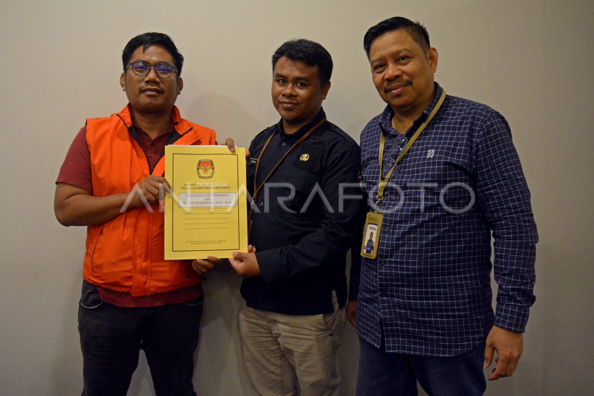 KPU tetapkan dua paslon Pilkada Sulsel 2024 | ANTARA Foto