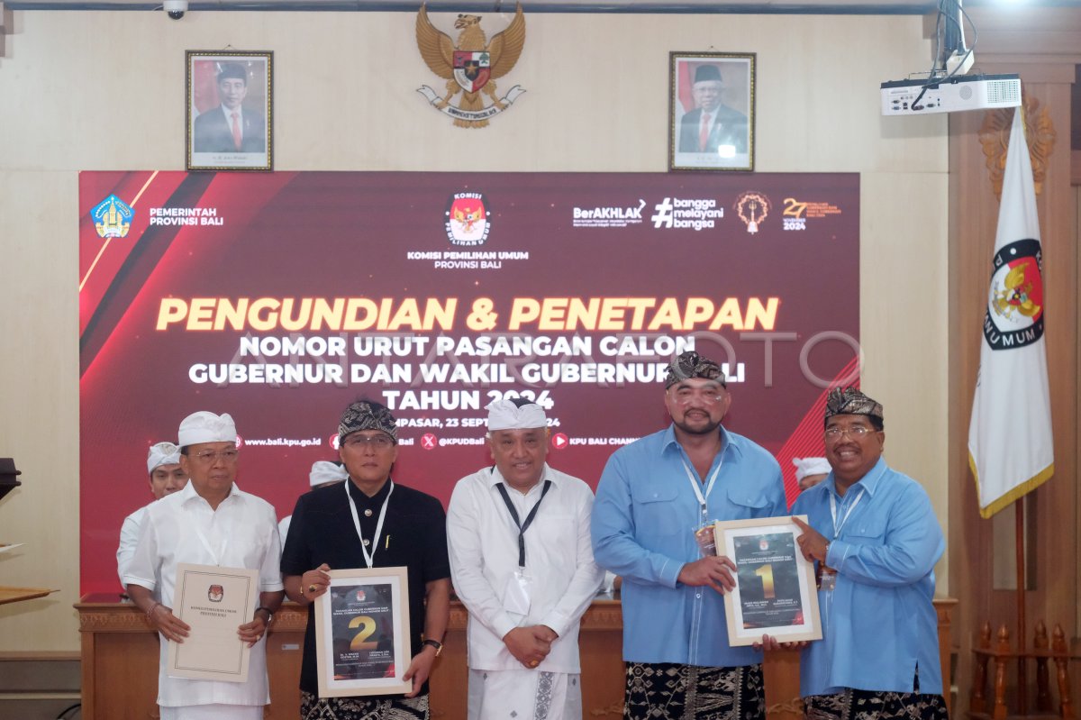 Pengundian dan Penetapan nomor urut Pasangan Calon Gubernur dan Wakil ... Pengundian dan Penetapan nomor urut Pasangan Calon Gubernur dan Wakil ...