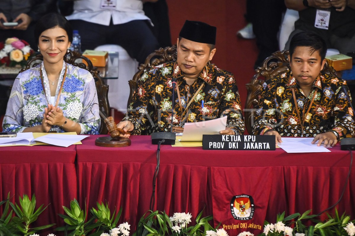 Rapat pleno pengundian nomor urut Cagub-Cawagub DKI Jakarta | ANTARA Foto
