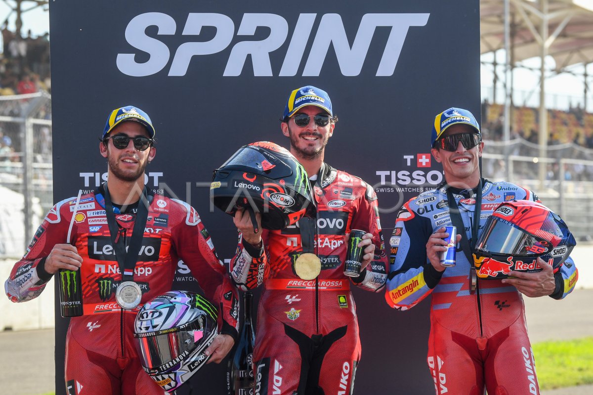 Francesco Bagnaia juara Sprint Race MotoGP Mandalika | ANTARA Foto