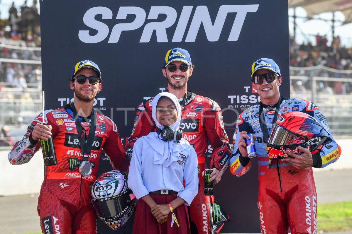 Francesco Bagnaia juara Sprint Race MotoGP Mandalika | ANTARA Foto