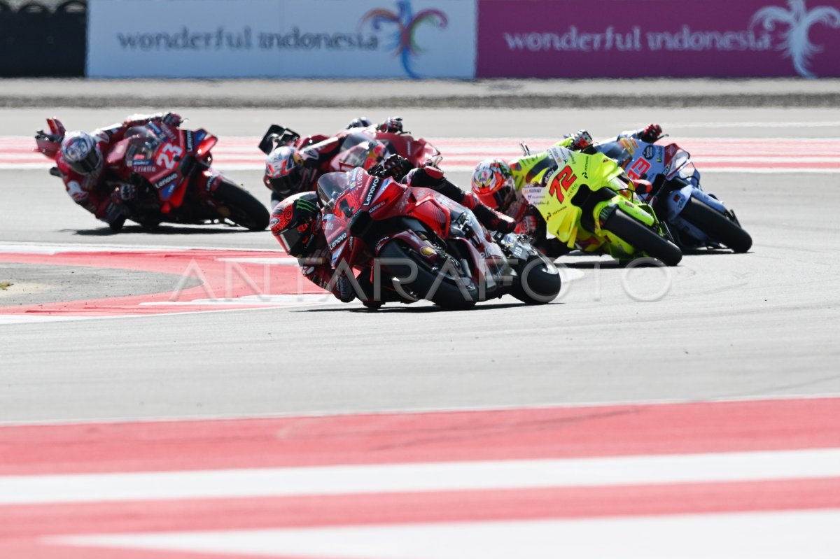 Francesco Bagnaia juara Sprint Race MotoGP Mandalika | ANTARA Foto