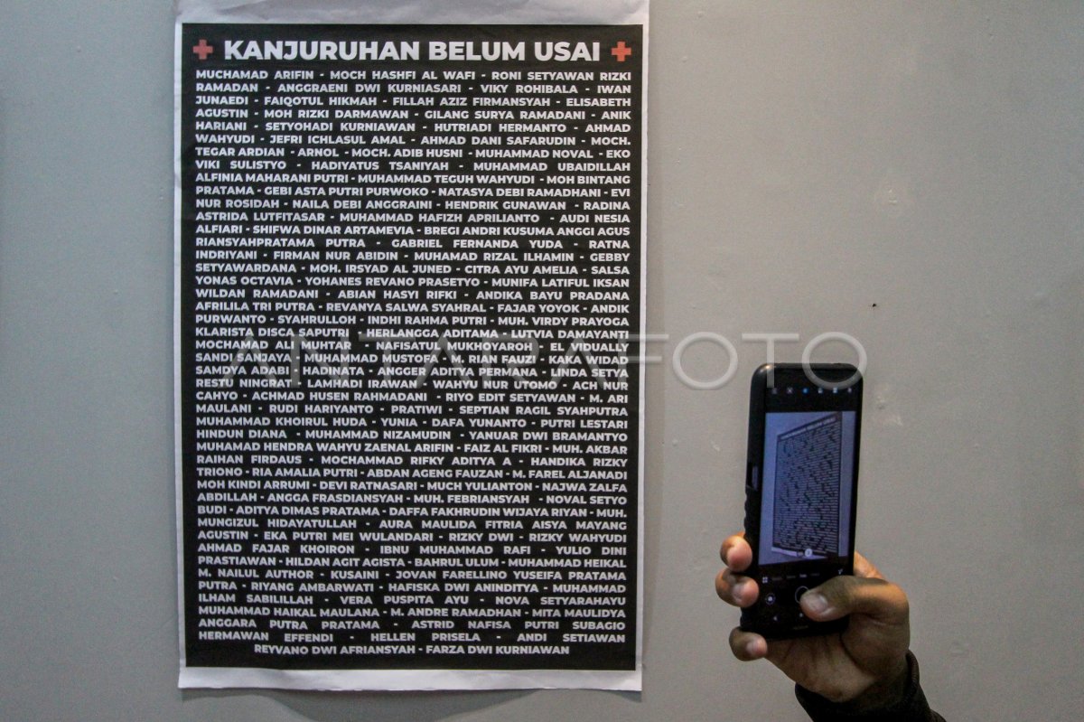 Pameran Tragedi Kanjuruhan di Malang | ANTARA Foto
