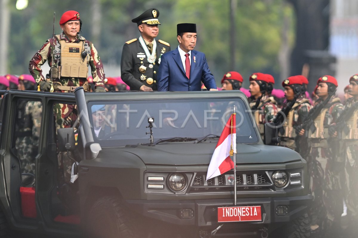 Upacara peringatan HUT ke-79 TNI | ANTARA Foto