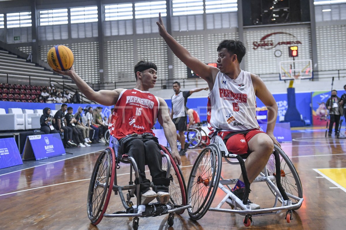 Peparnas 2024: Pertandingan eksibisi basket kursi roda | ANTARA Foto