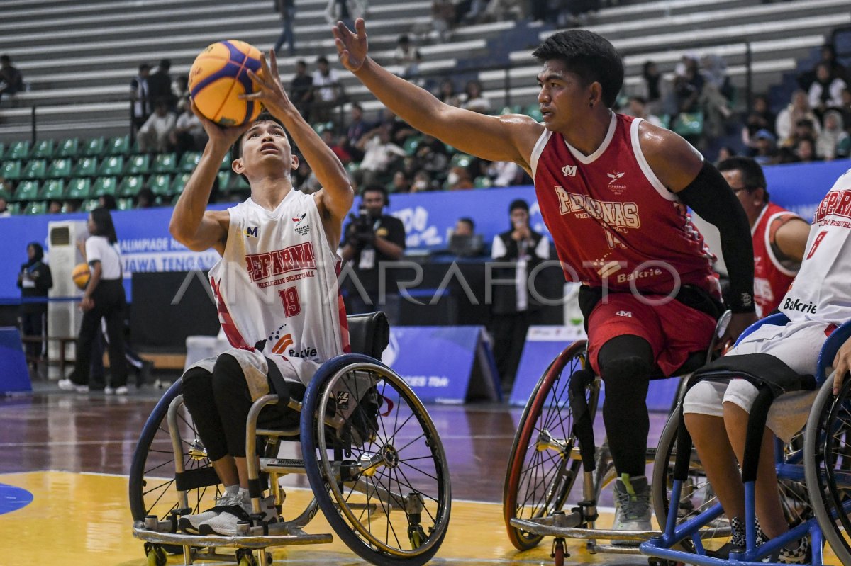 Peparnas 2024: Pertandingan eksibisi basket kursi roda putra | ANTARA Foto