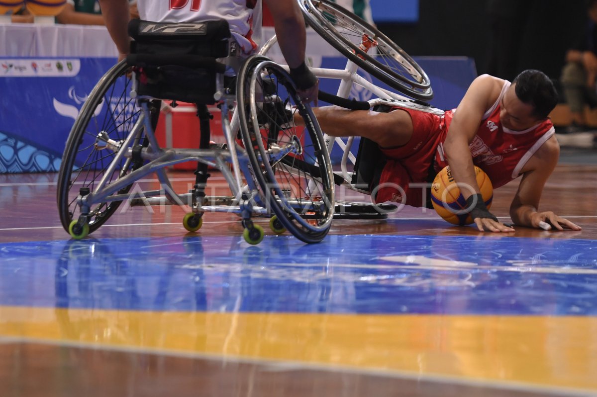 Peparnas 2024: Pertandingan eksibisi basket kursi roda | ANTARA Foto