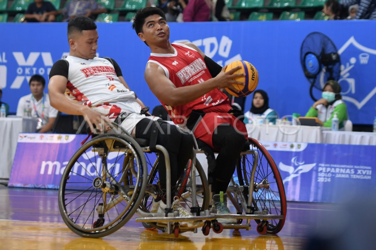 Peparnas 2024: Pertandingan eksibisi basket kursi roda | ANTARA Foto
