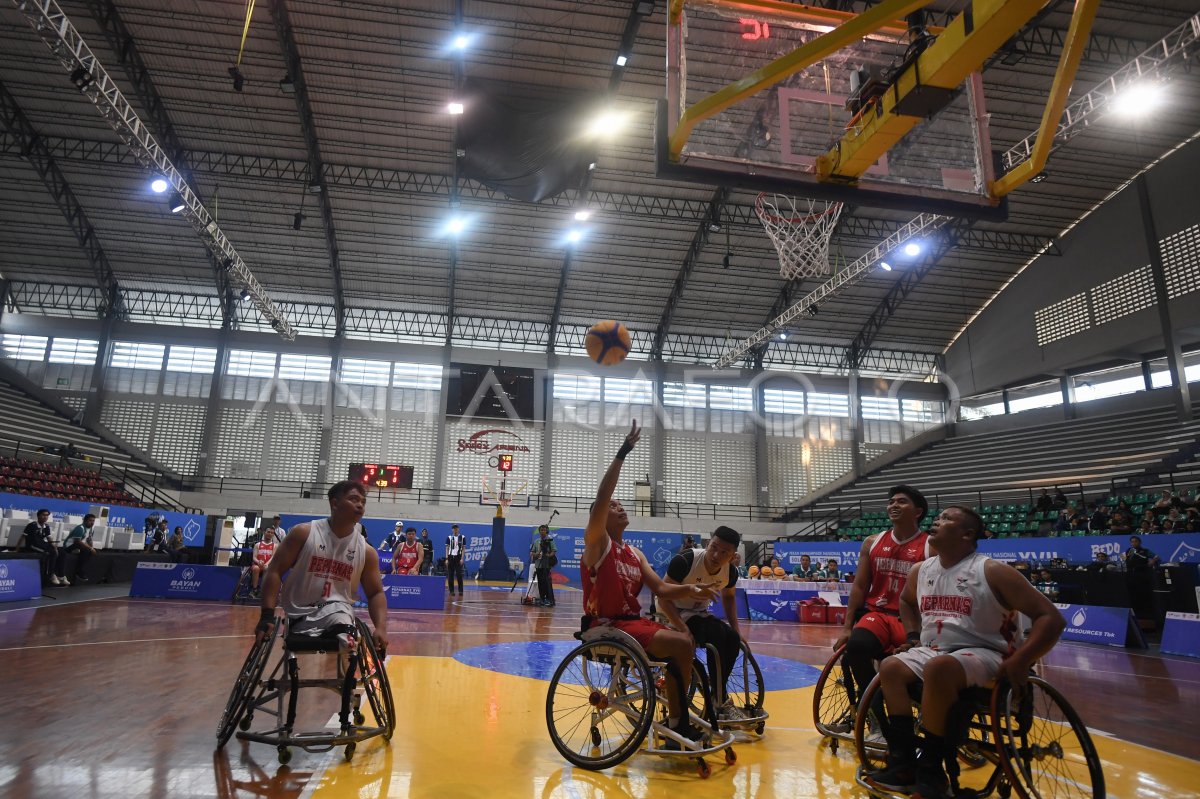 Peparnas 2024: Pertandingan eksibisi basket kursi roda | ANTARA Foto