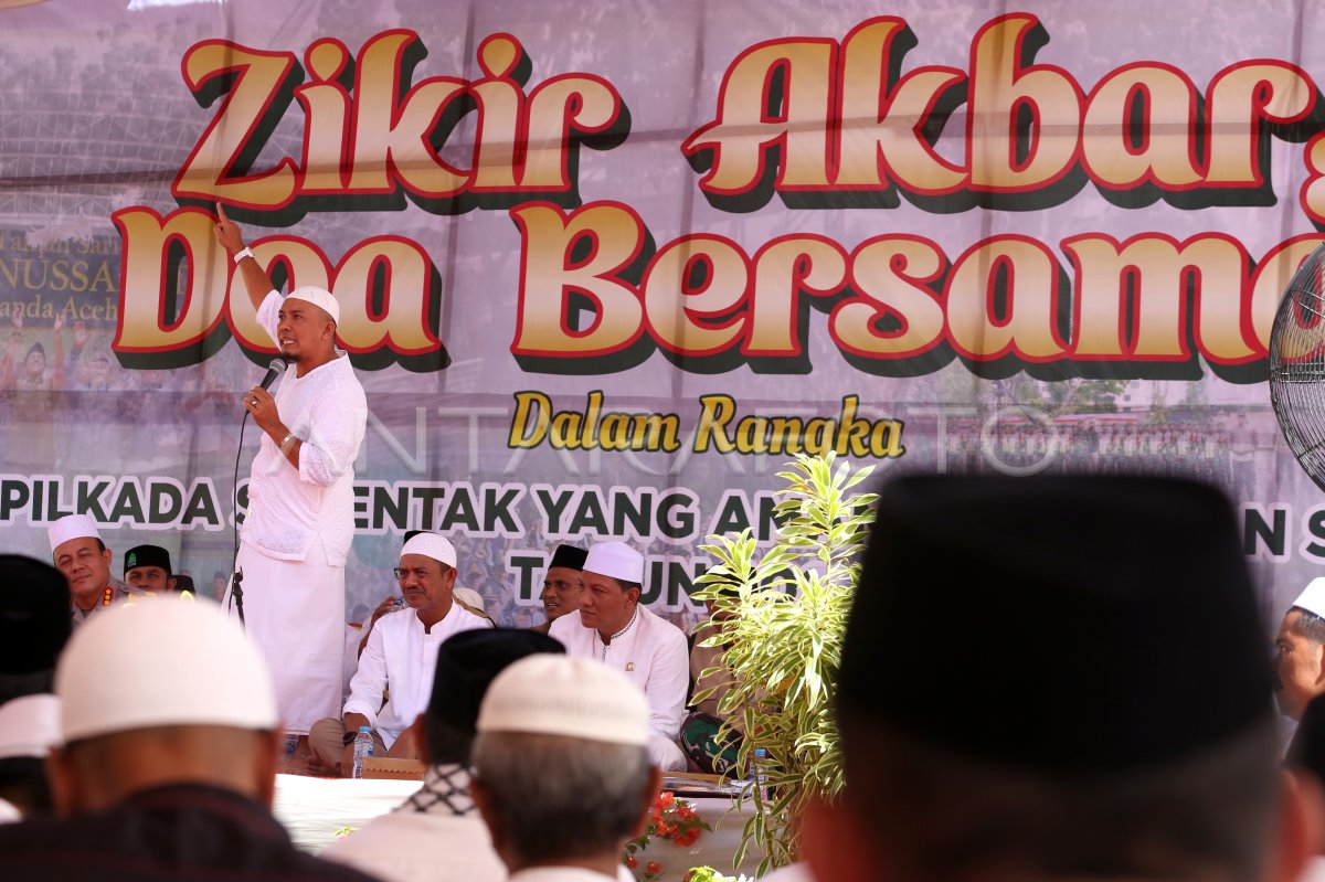 Zikir dan doa bersama Pilkada damai di Aceh | ANTARA Foto