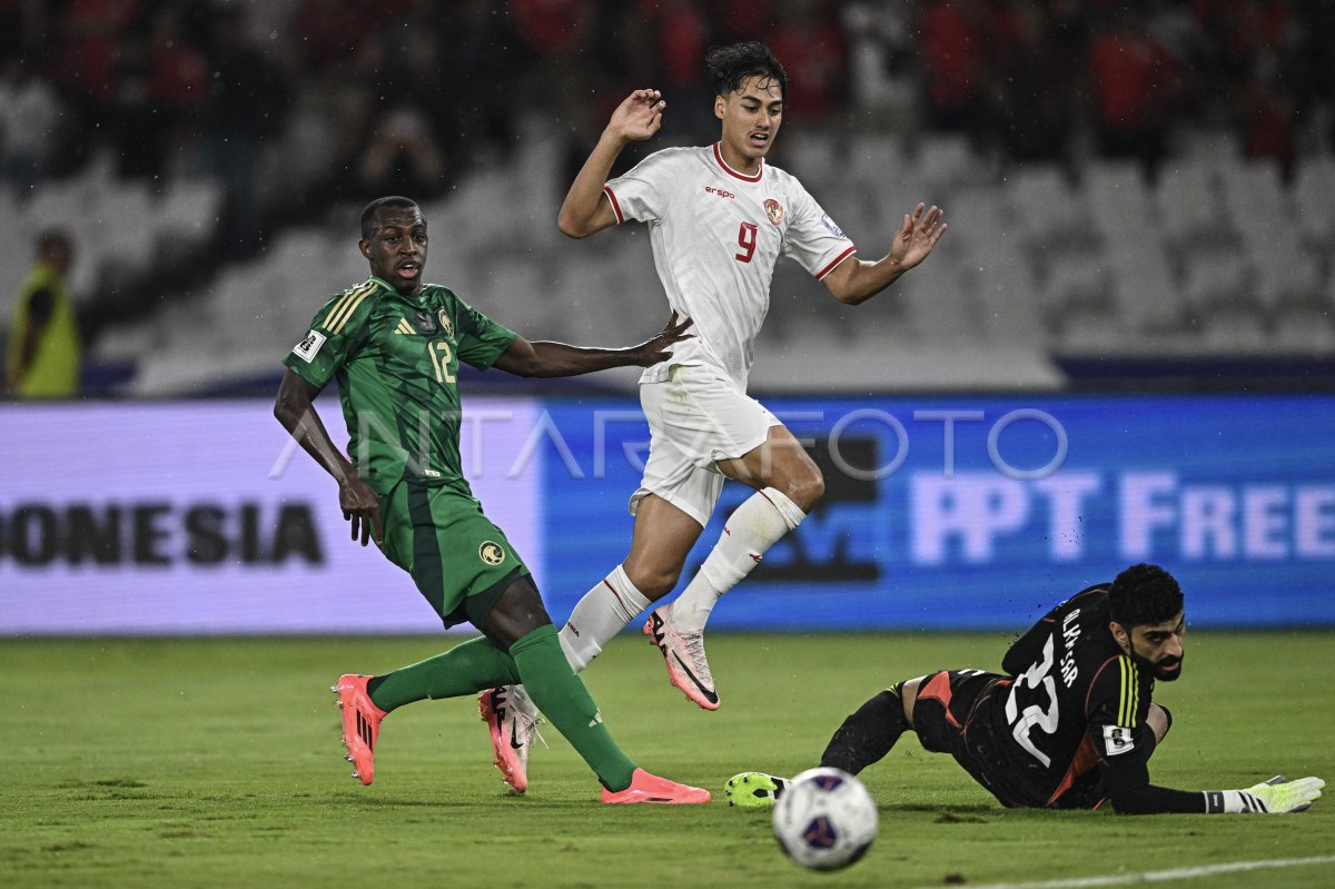 Timnas Indonesia melawan Arab Saudi | ANTARA Foto