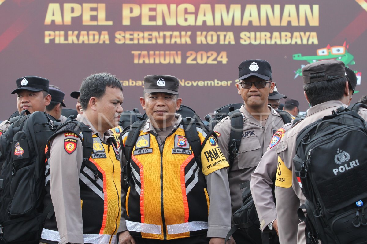 Apel pengamanan Pilkada 2024 di Surabaya | ANTARA Foto