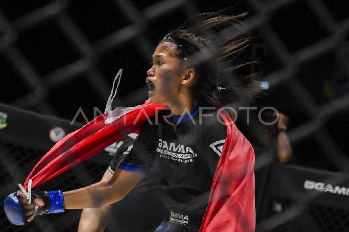 Babak final U18 Girls -52,5Kg GAMMA MMA Championships 2024 | ANTARA Foto