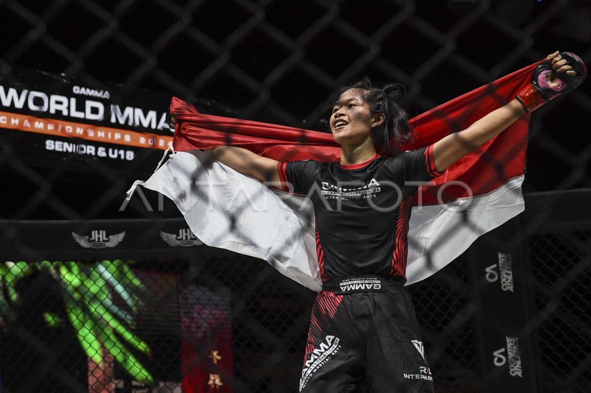 Babak final Women -47,6Kg GAMMA MMA World Championships | ANTARA Foto
