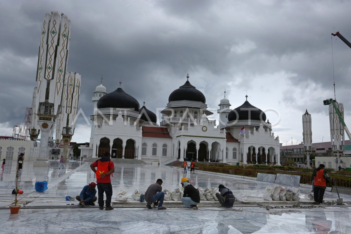 Renovasi Masjid Raya Baiturrahman Aceh | ANTARA Foto