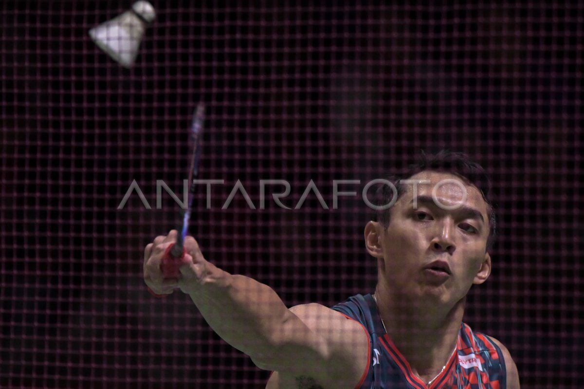 Jonatan Christie melaju ke final Indonesia Masters 2025 | ANTARA Foto