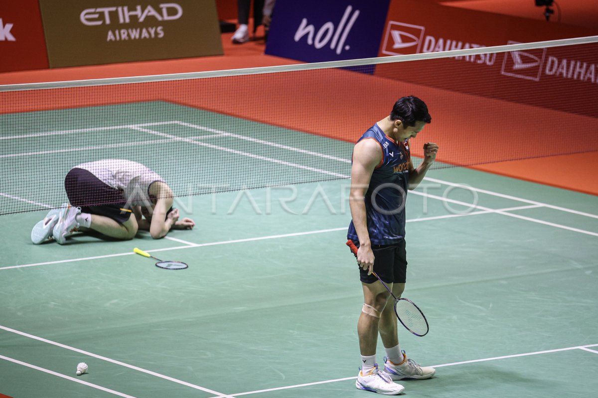 Jonatan Christie melaju ke final Indonesia Masters 2025 | ANTARA Foto