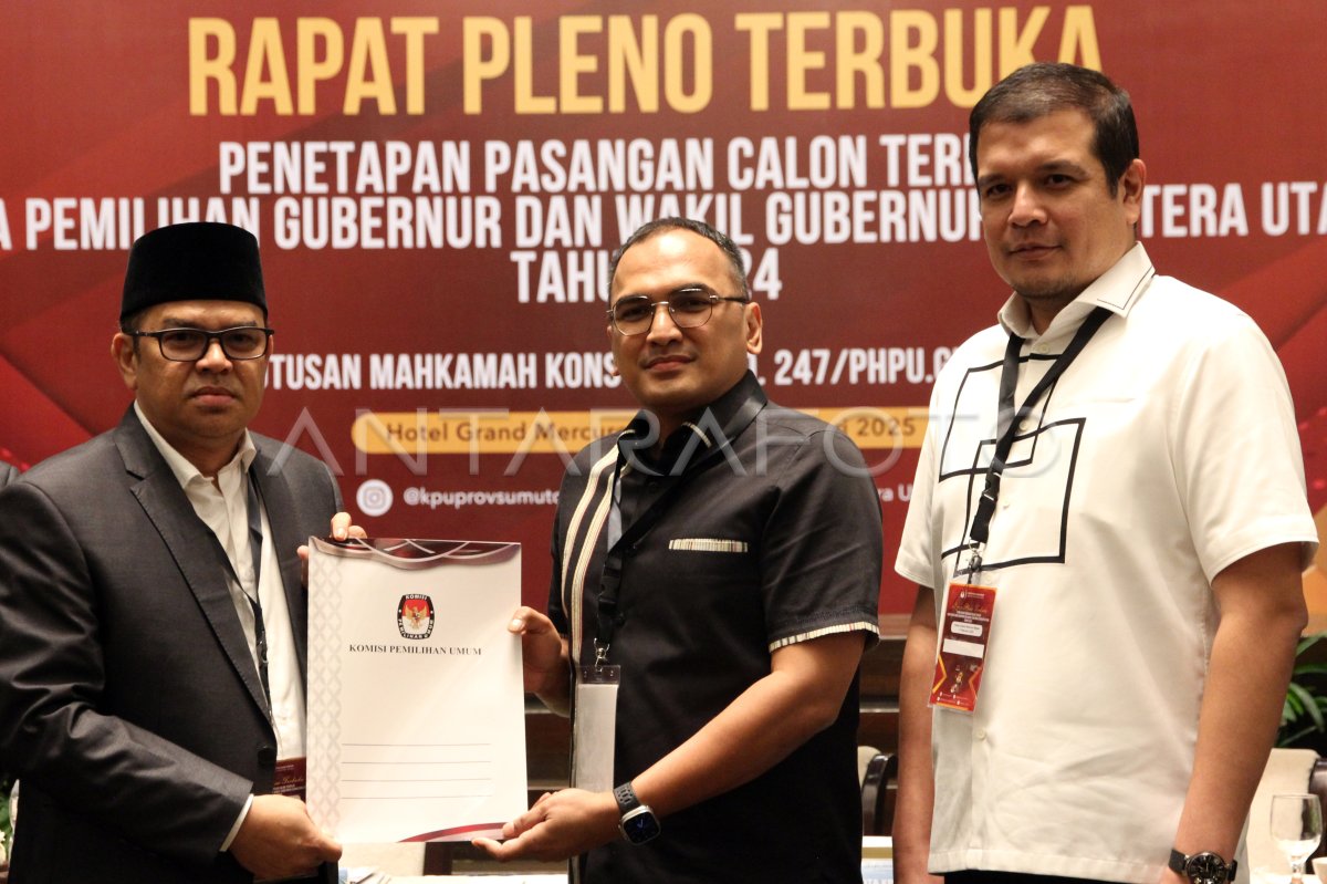 Penetapan gubernur dan wakil gubernur terpilih Sumut | ANTARA Foto