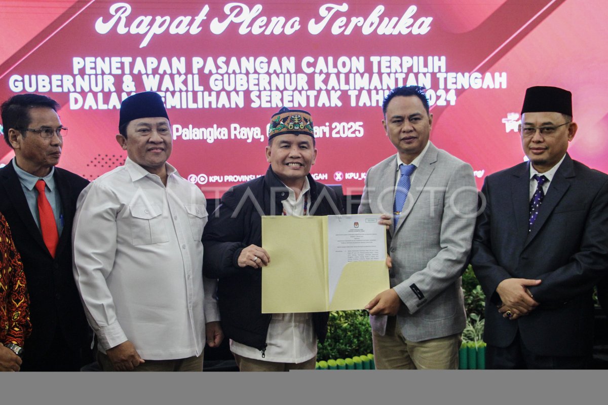 Penetapan Gubernur dan Wakil Gubernur Kalimantan Tengah terpilih | ANTARA Foto