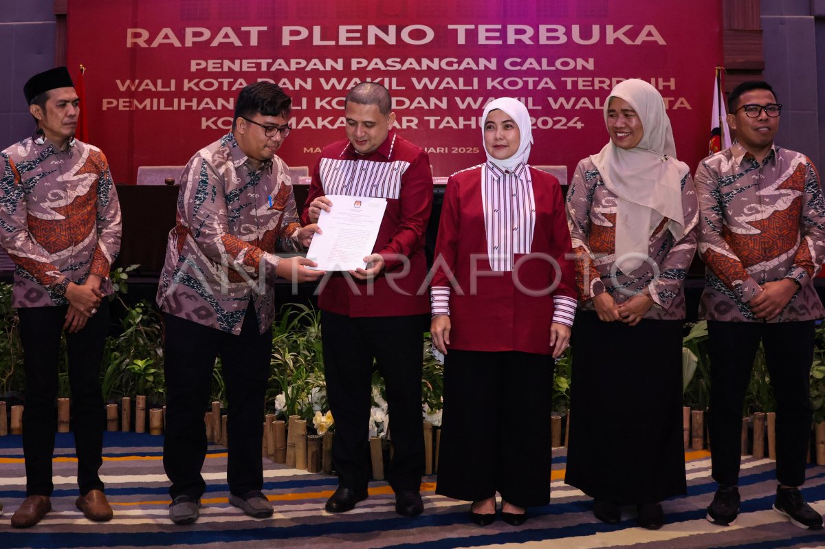 Penetapan Wali Kota dan Wakil Wali Kota Makassar terpilih | ANTARA Foto