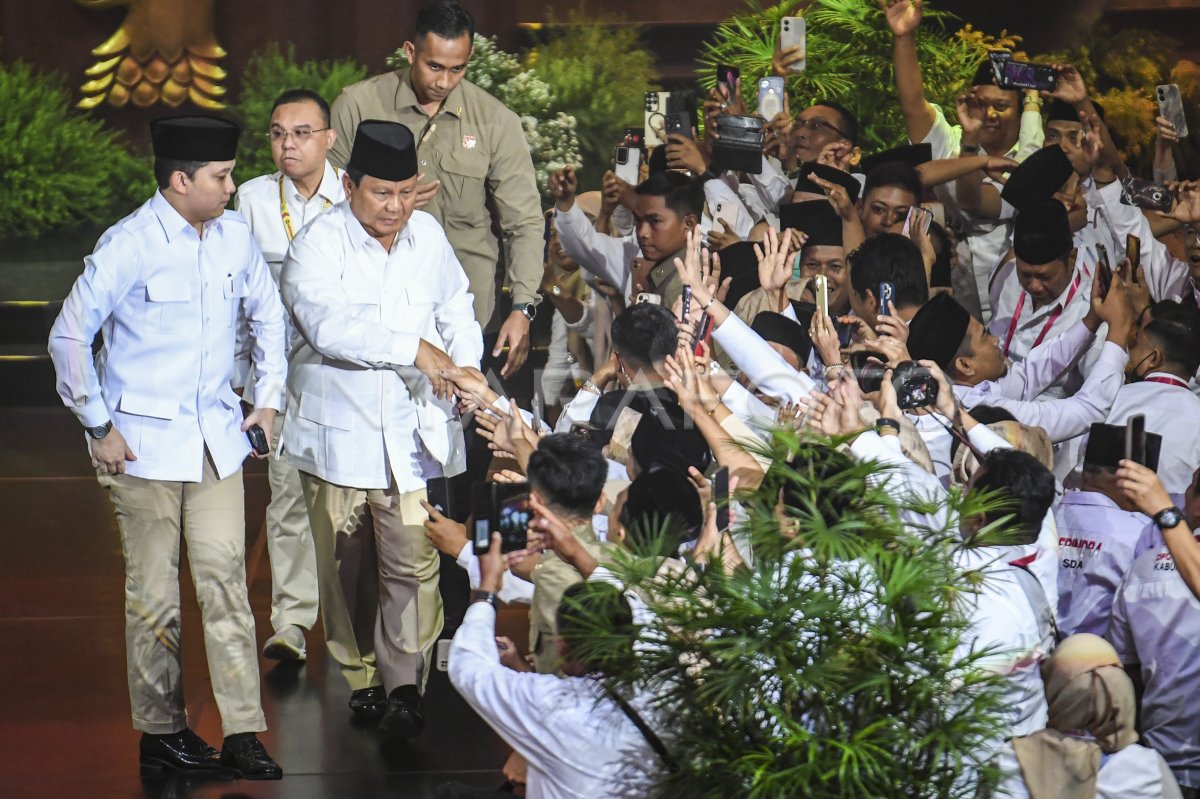 HUT Ke-17 Partai Gerindra | ANTARA Foto