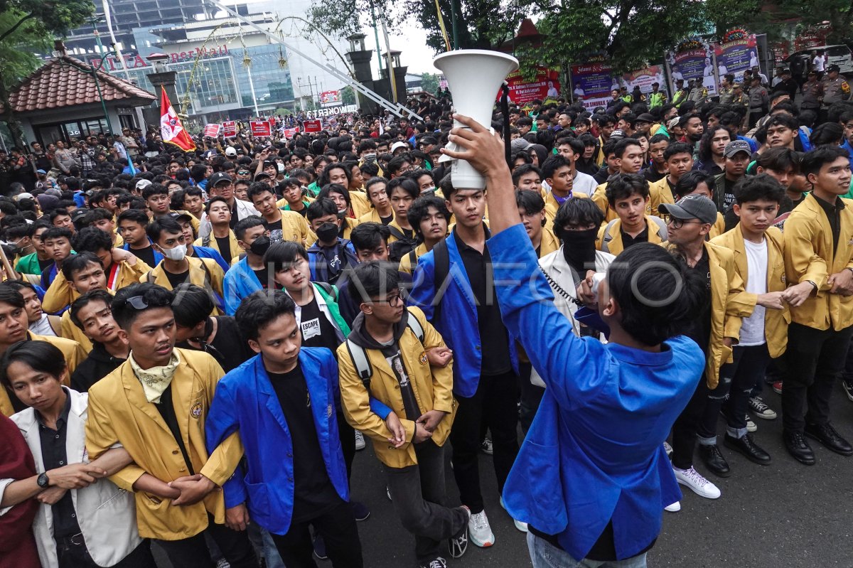 Aksi unjuk rasa mahasiswa di Banyumas | ANTARA Foto