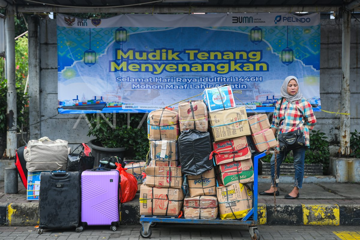 Arus mudik Lebaran di Pelabuhan Tanjung Priok | ANTARA Foto