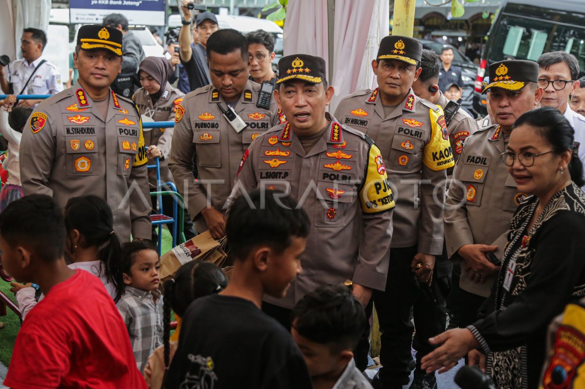Kapolri tinjau arus balik Lebaran di Stasiun Tawang | ANTARA Foto