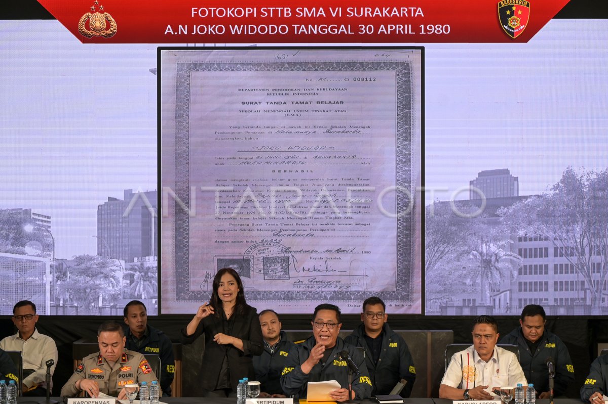 Bareskrim hentikan penyelidikan dugaan ijazah palsu Jokowi | ANTARA Foto