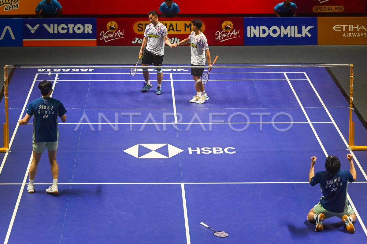 Sabar dan Reza runner up Indonesia Open | ANTARA Foto