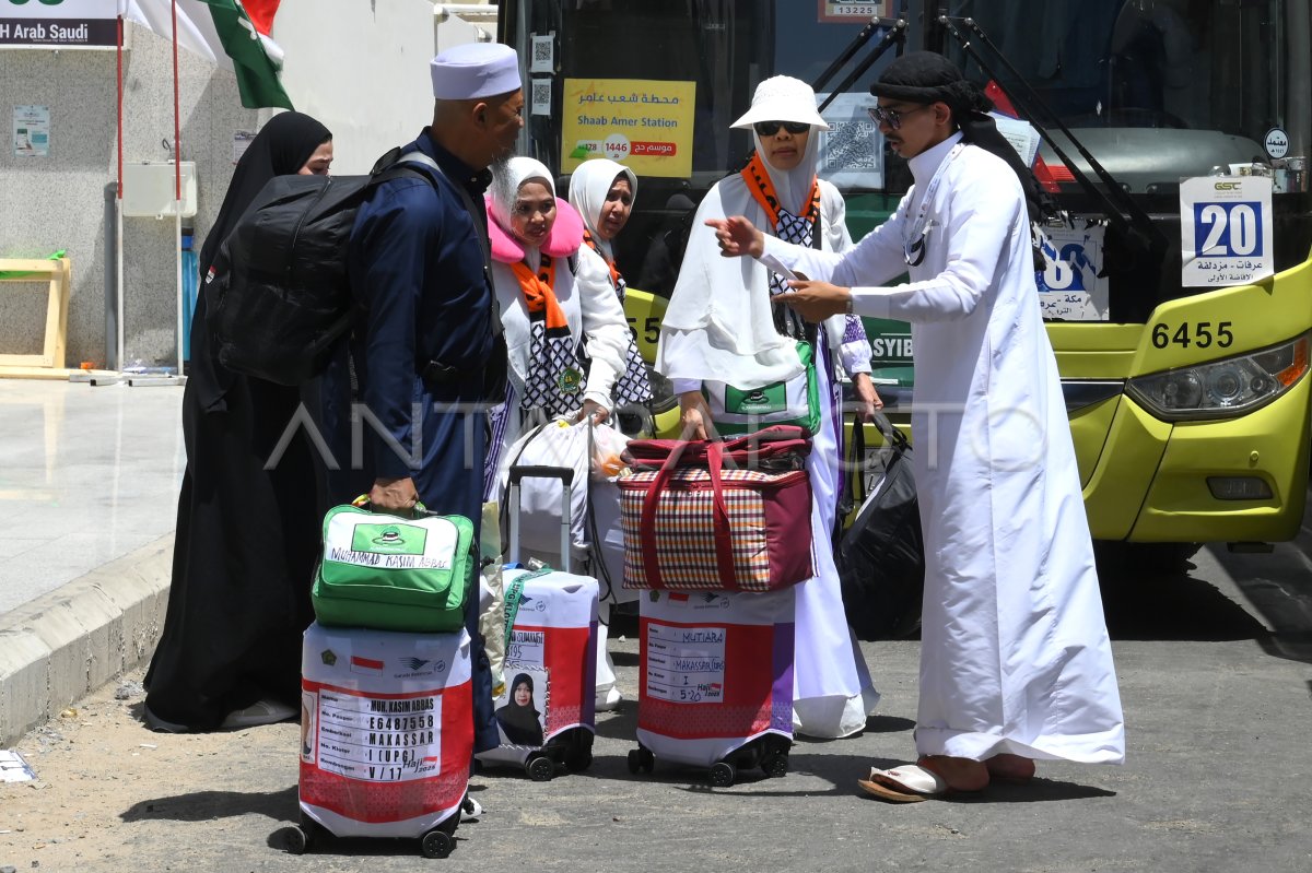 Pemulangan jamaah haji Indonesia ke tanah air | ANTARA Foto