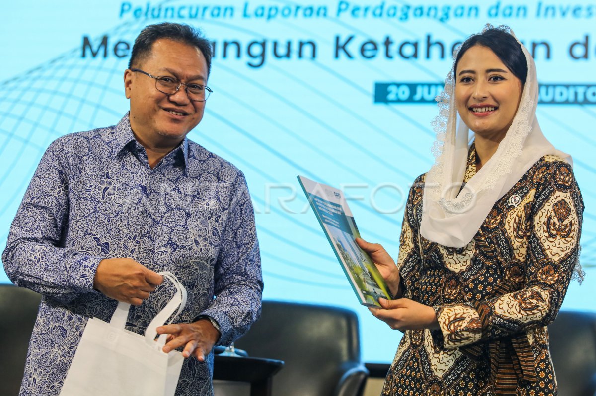 Peluncuran Laporan Perdagangan dan Investasi Berkelanjutan Indonesia 2025 | ANTARA Foto