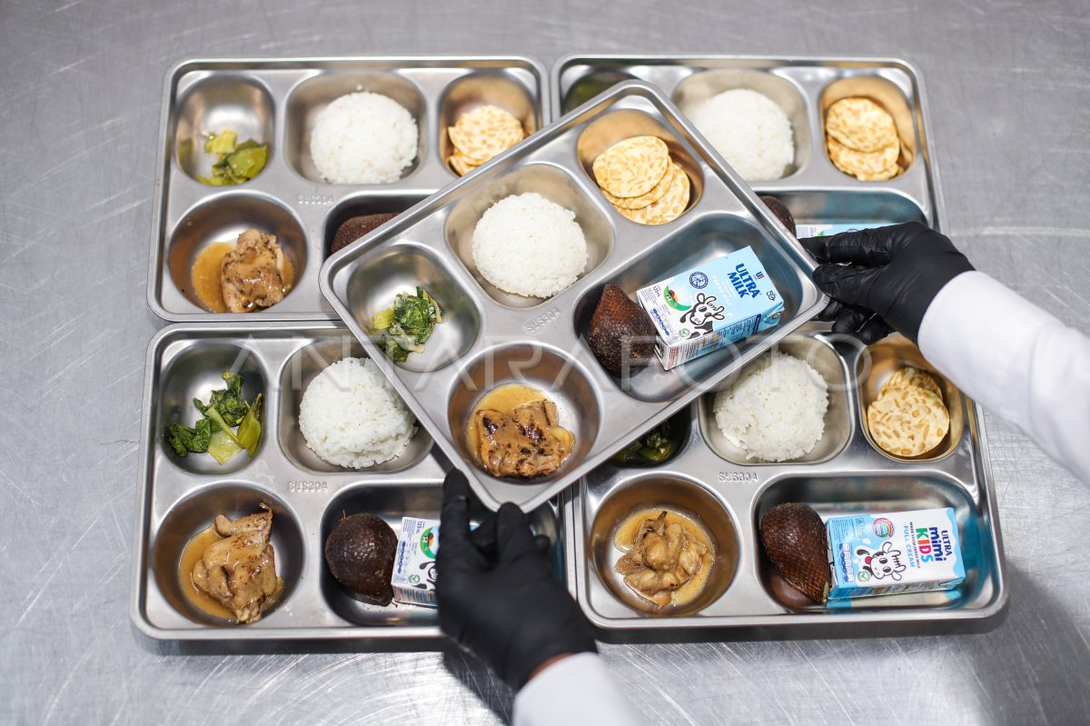 Programme MBG SPPG du Commissariat de Police de Gresik | ANTARA Foto