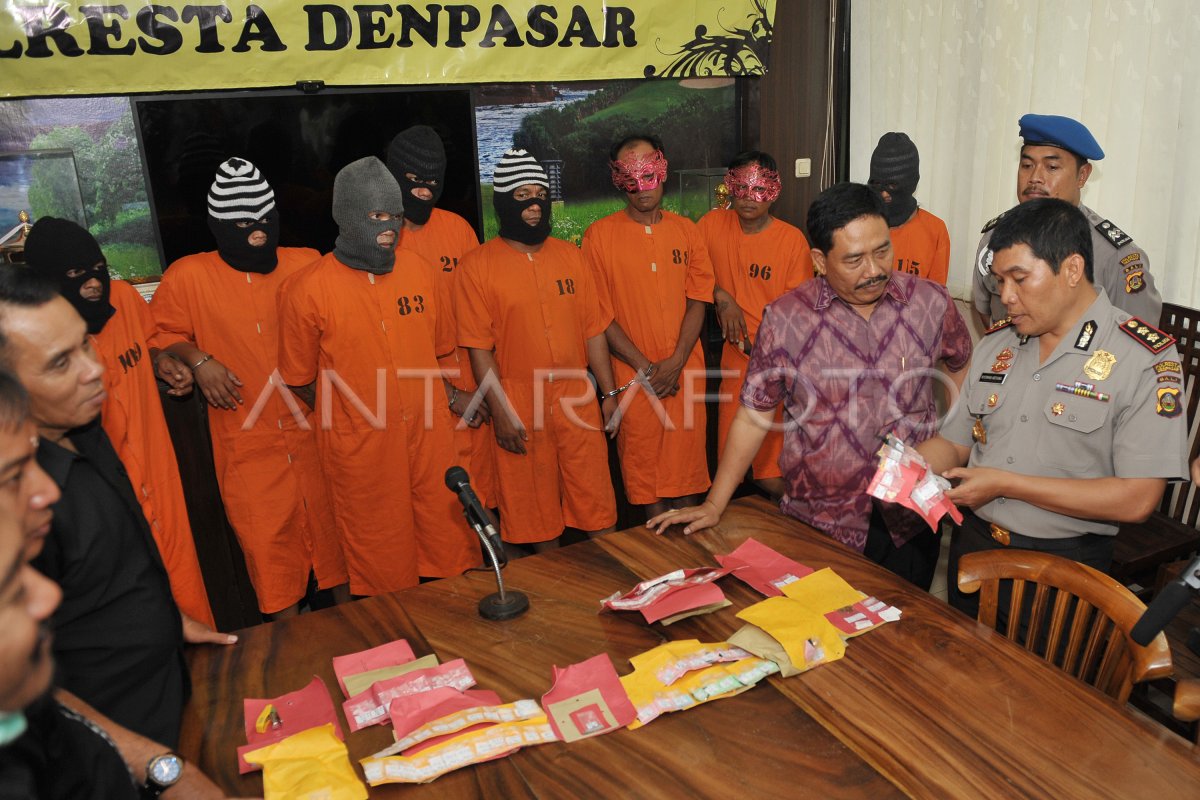 PENGEDAR NARKOBA BALI | ANTARA Foto