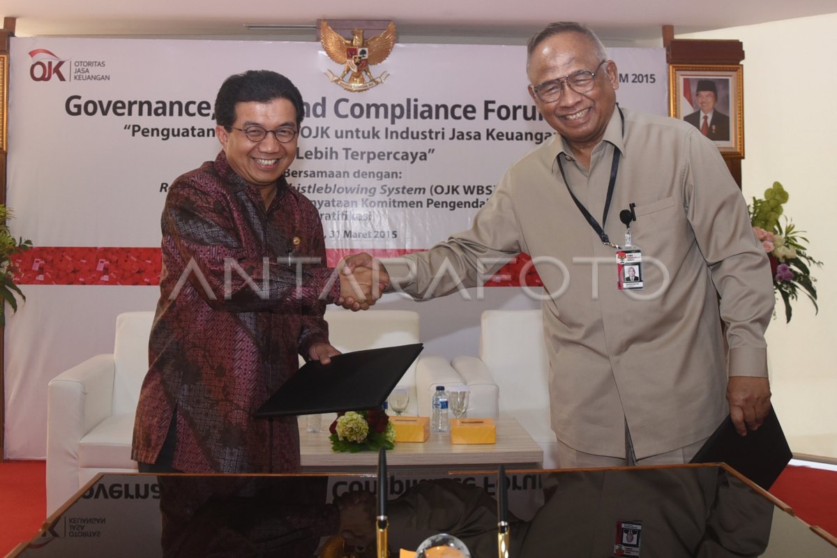 KOMITMEN PENGENDALIAN GRATIFIKASI OJK | ANTARA Foto KOMITMEN PENGENDALIAN GRATIFIKASI OJK | ANTARA Foto