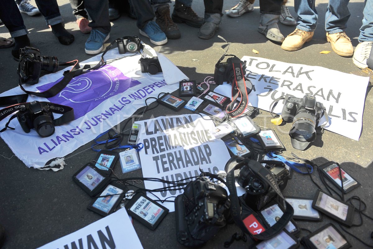 KECAM KEKERASAN JURNALIS | ANTARA Foto