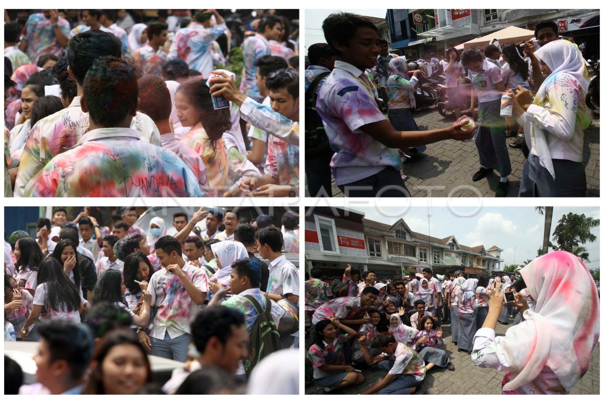 CORAT-CORET PELAJAR UN | ANTARA Foto CORAT-CORET PELAJAR UN | ANTARA Foto